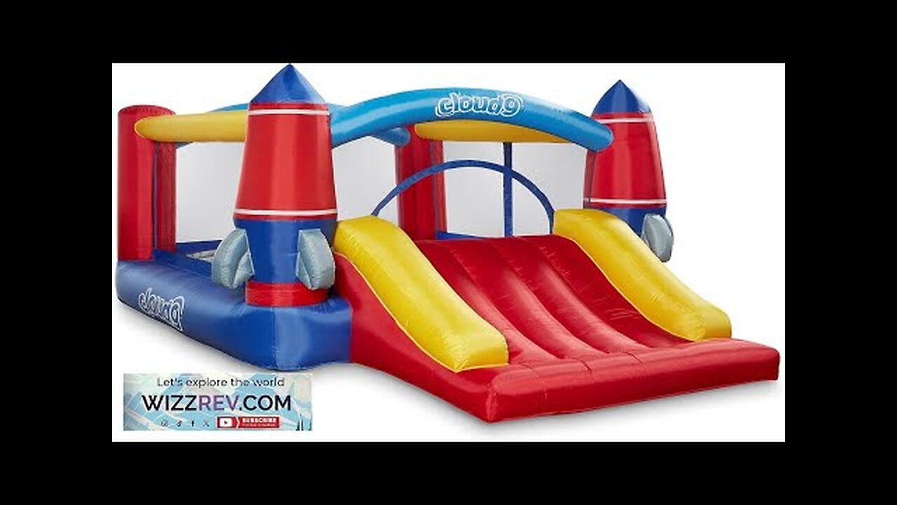 Cloud 9 Inflatable Bounce House and Blower Rocket Theme Bouncer for ...