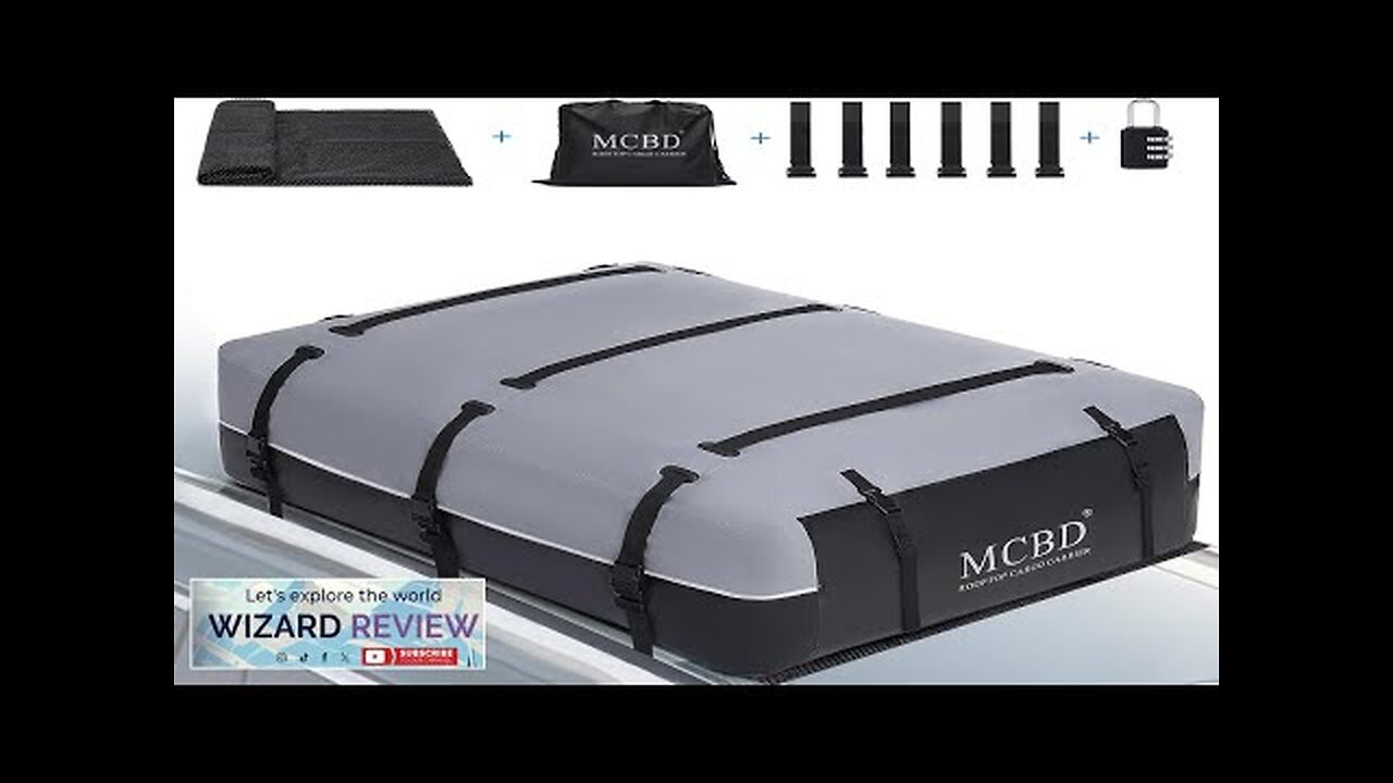 Rooftop Cargo Carrier Bag 17 Cubic Feet Waterproof Soft-Shell Car Roof ...