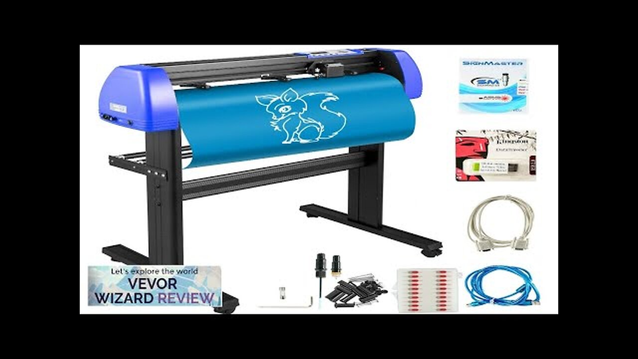 VEVOR Vinyl Cutter 34 Inch Vinyl Cutter Machine with 20 Blades Maximum ...