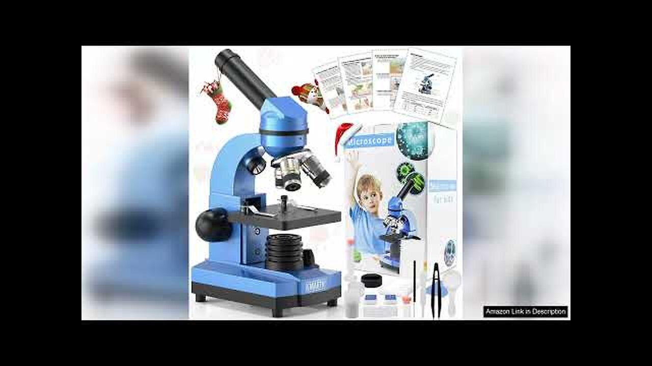 Microscope for Kids Beginners Children Student 40X- 1000X Compound ...