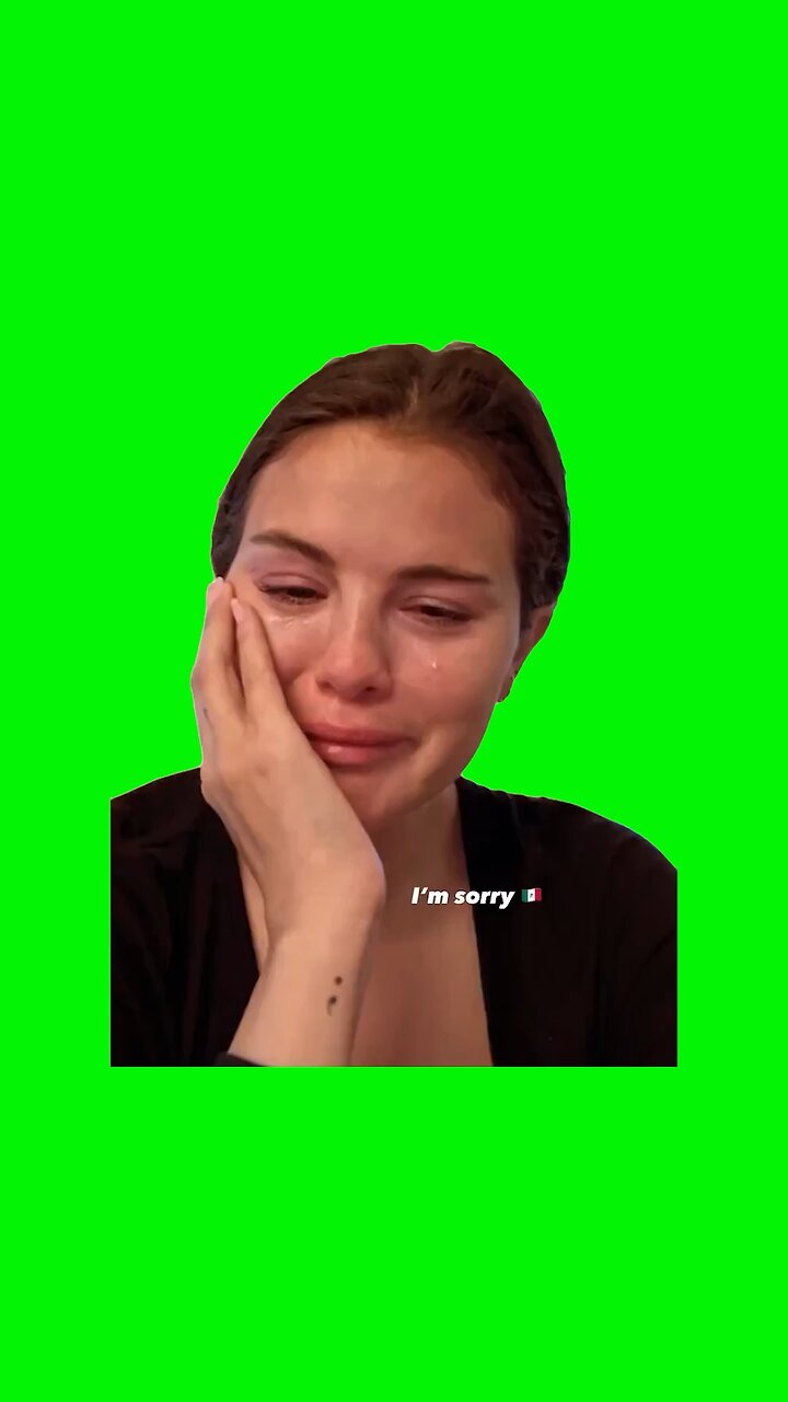 Selena Gomez Crying | Green Screen