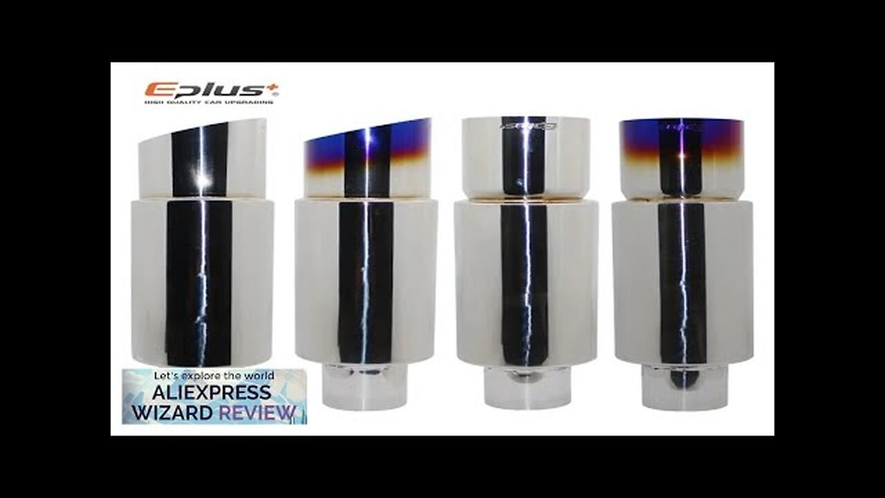 EPLUS Car Exhaust Pipe Muffler Tail Pipe Universal High Quality ...