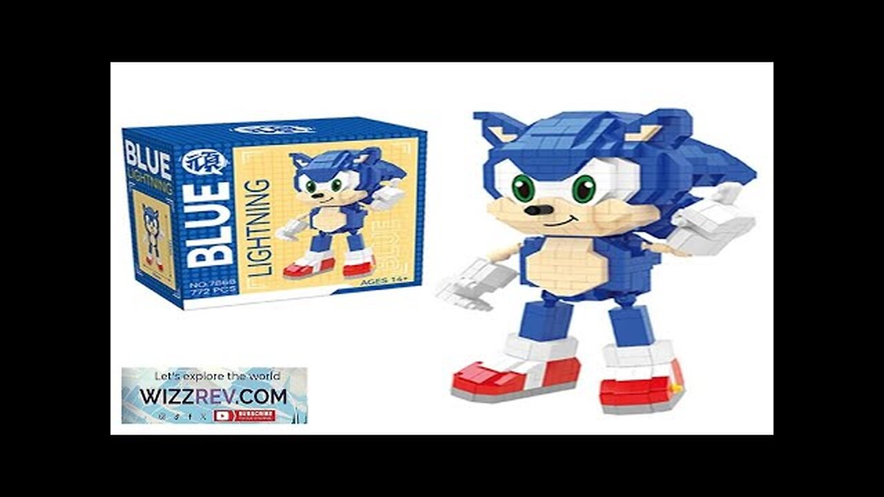 Cartoon Sonic Building Blocks Action Figure Cartoon Sonic Toy Bricks ...