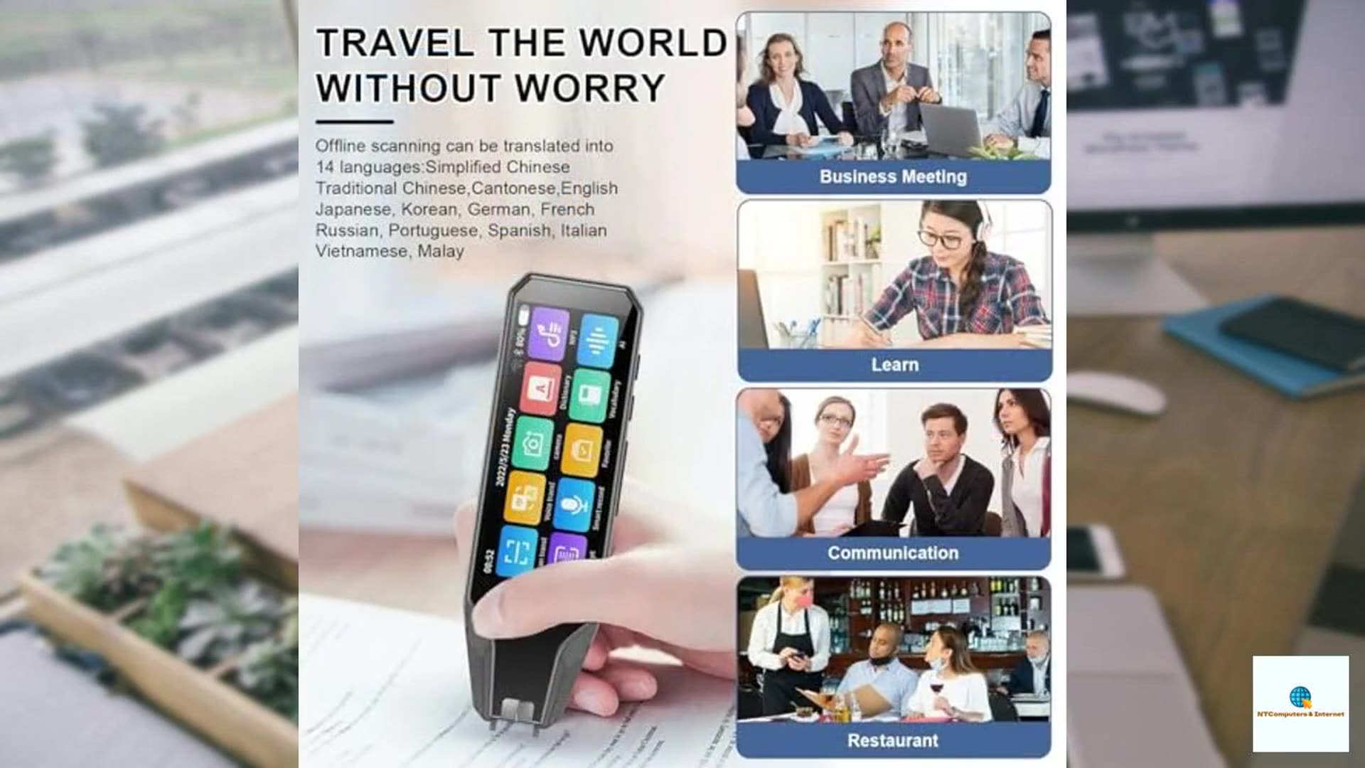 Scan Translator Pen, 134 Languages OCR Translation Pen, Smart Reading Pen