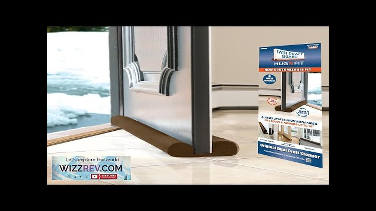 Twin Draft Guard Hug N Fit Original Dual Draft Stopper Instantly Blocks ...