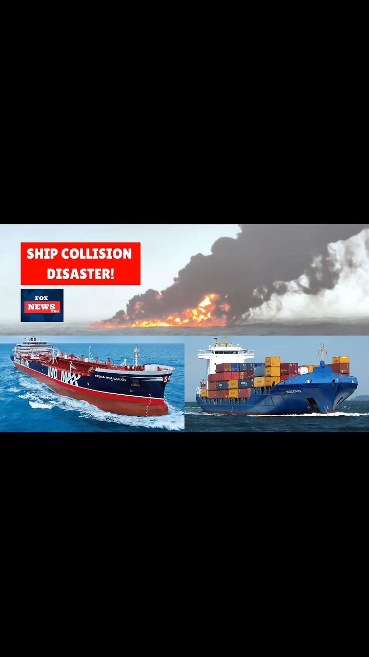 Oil Tanker EXPLODES After Ship Collision in North Sea!