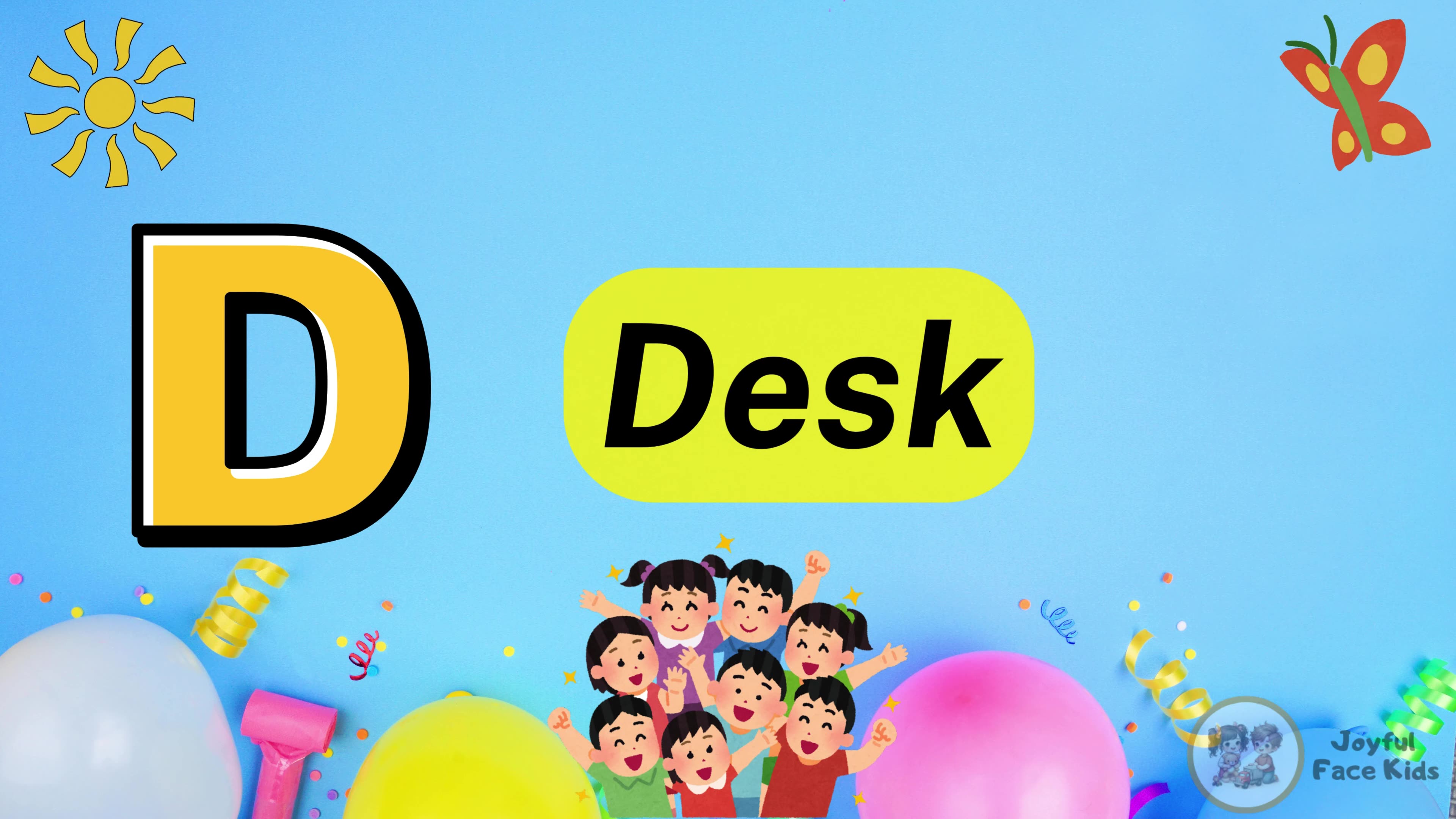 Learning ABC letters and English vocabulary related to household items ...