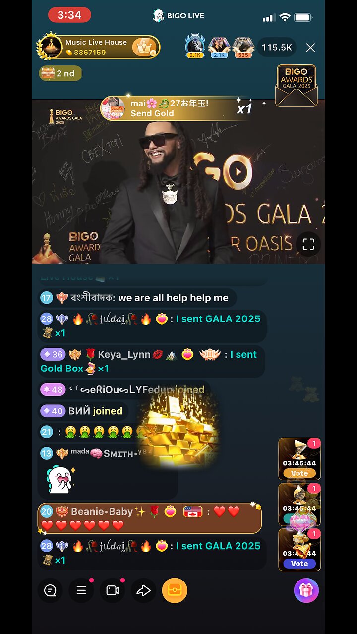 Big papi receives BIGO gala awards