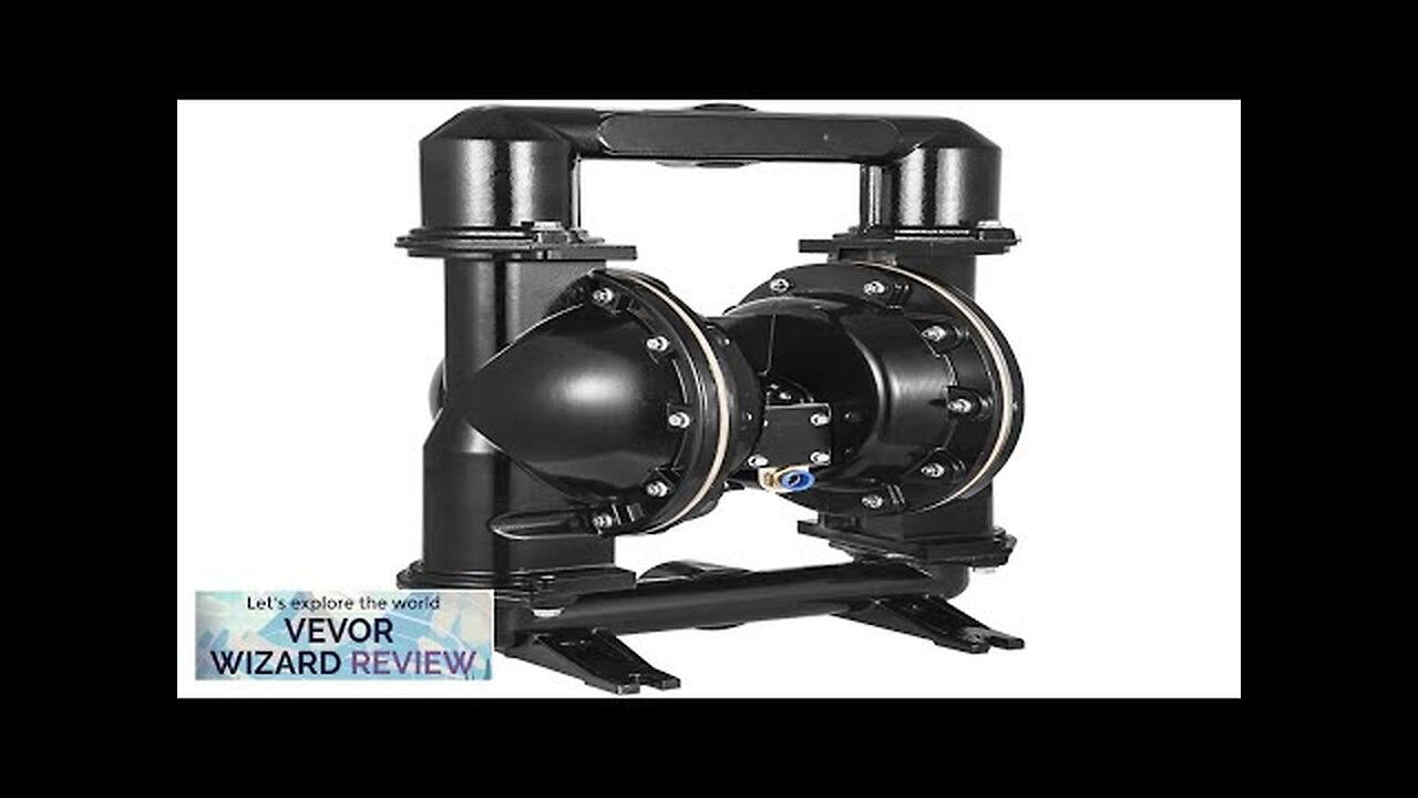 VEVOR Air-Operated Double Diaphragm Pump 2 inch Inlet & Outlet Aluminum ...