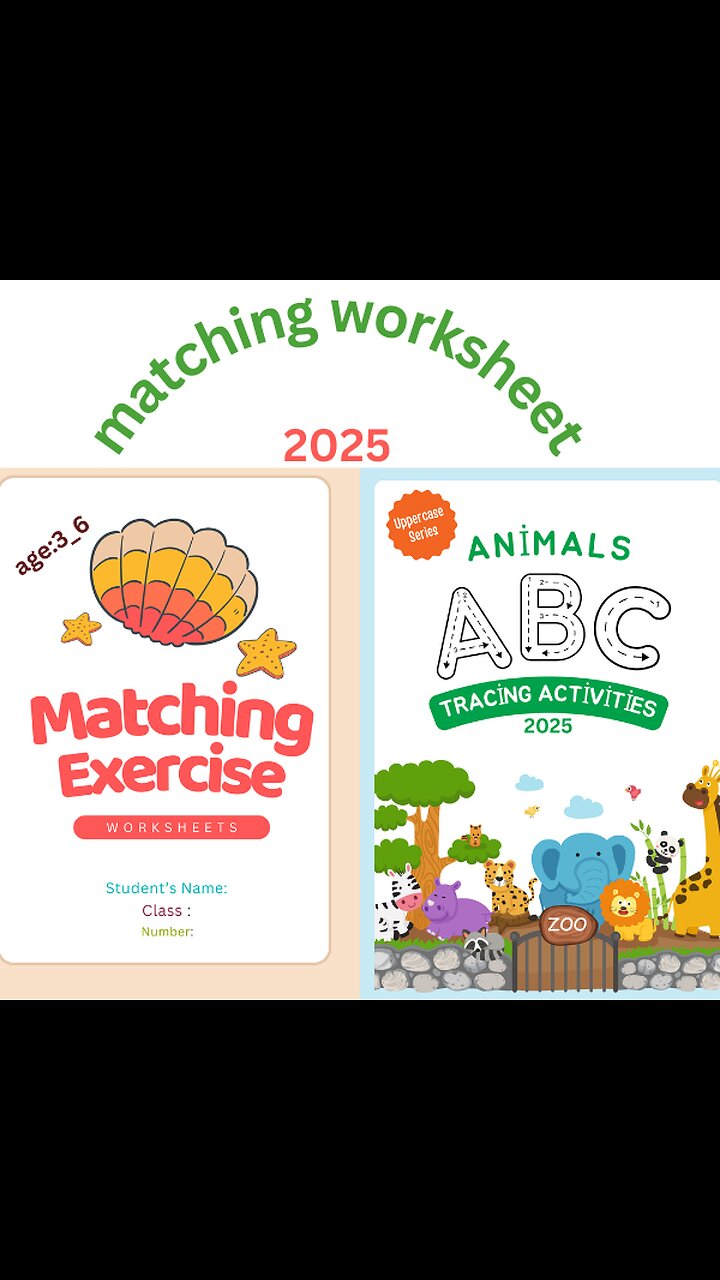 Shape Matching and Number Tracing for Kids2025