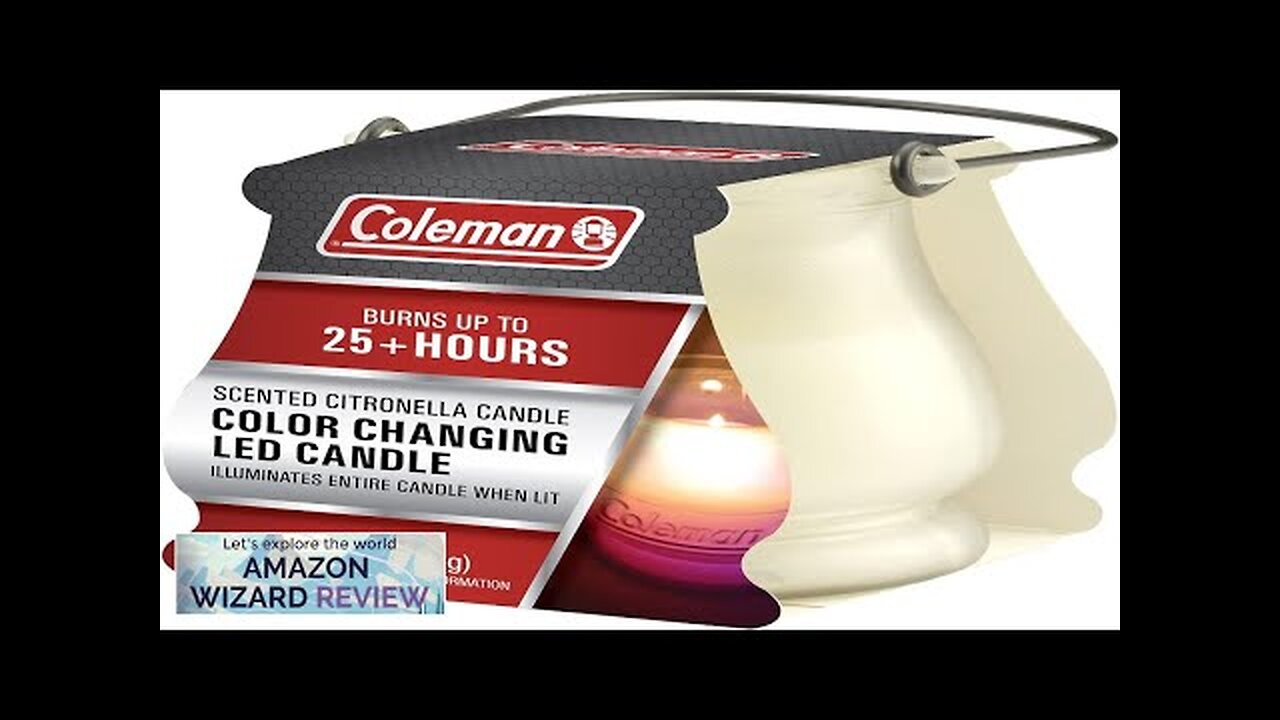 Coleman Color Changing LED Citronella Outdoor Scented Candle Review
