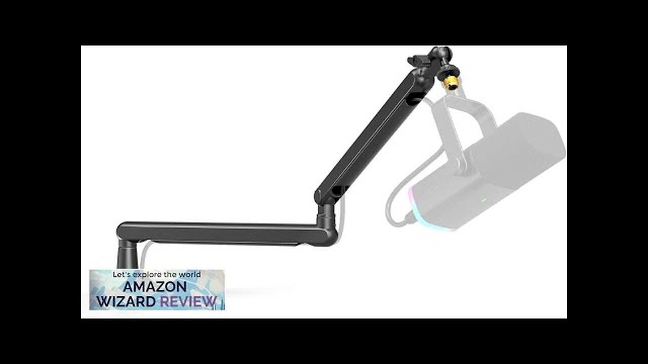 FIFINE Microphone Boom Arm Low Profile Adjustable Stick Microphone Arm ...