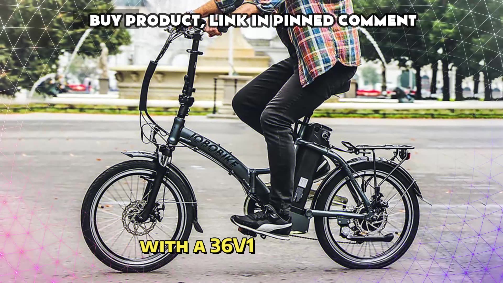 JOBOBIKE Sam Electric Bike 250W Motor 36V 13Ah Battery 20 Inch City ...