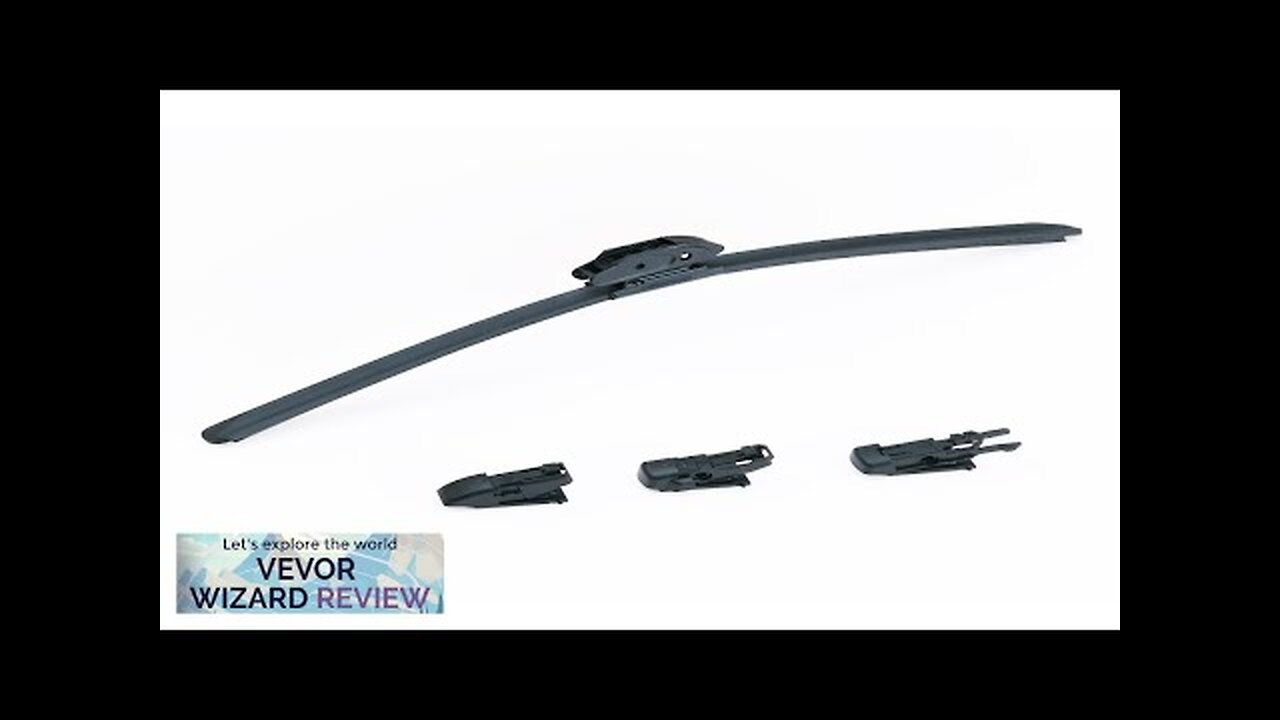 VEVOR 24" Rubber Wiper Blades 61 cm Universal Replacement Wind Shield ...
