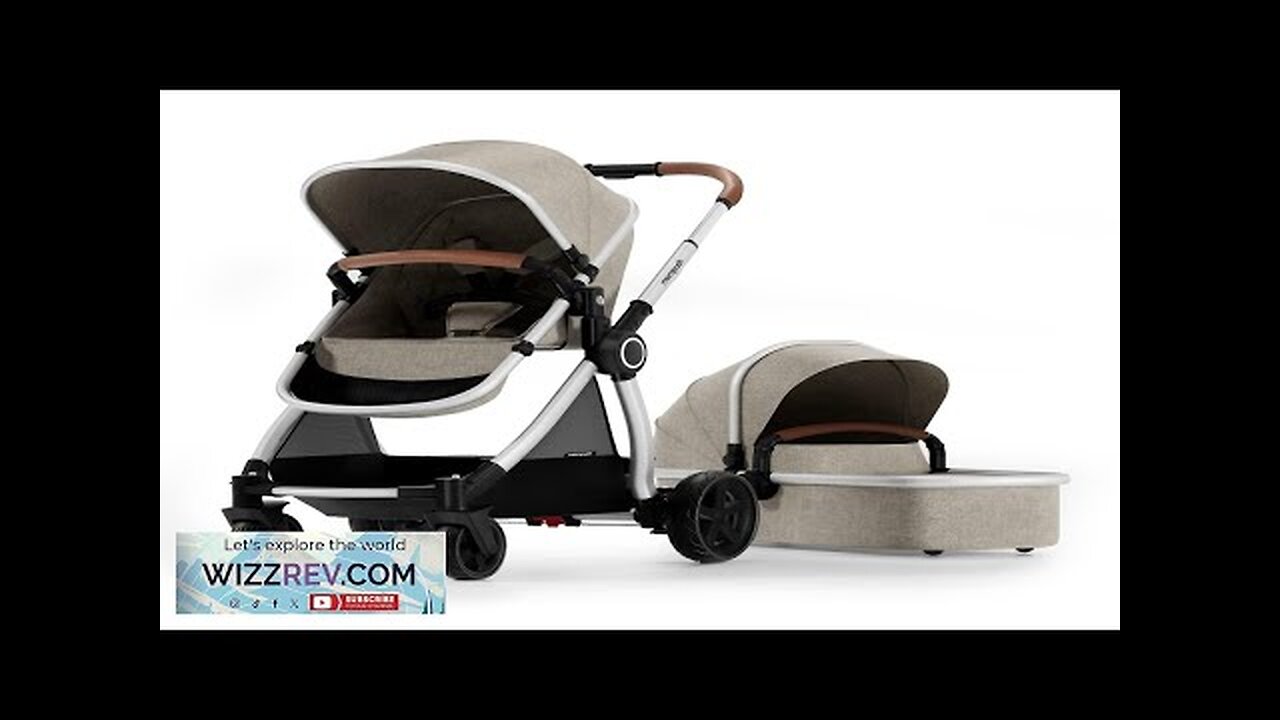 Mompush Ultimate2 Baby Stroller for Toddler with Removable Bassinet ...