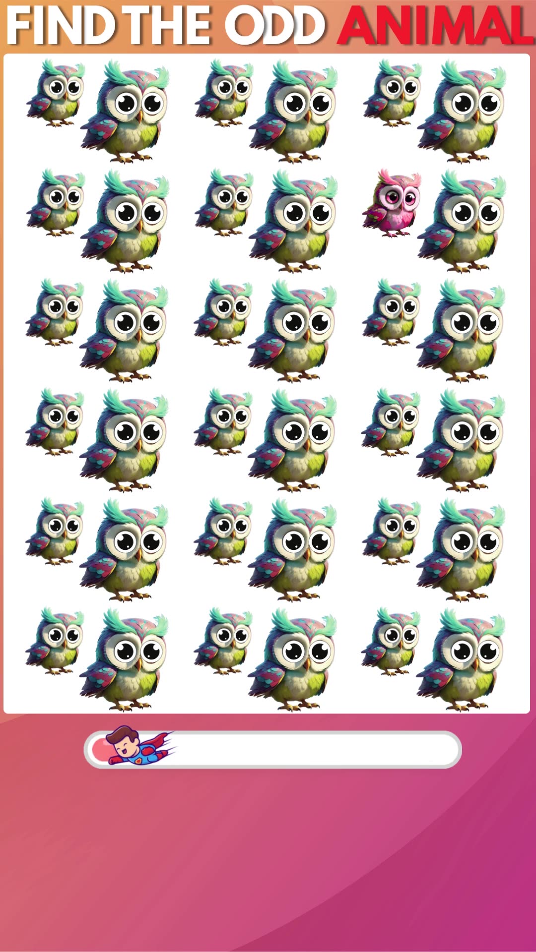 SPOT THE ODD ONE OUT #1 🦬🐥 #oddoneout