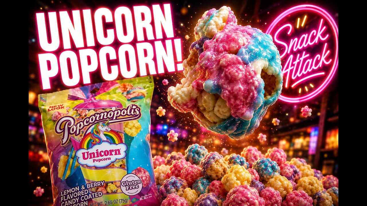Popcornapolis Unicorn Popcorn #SnackAttack