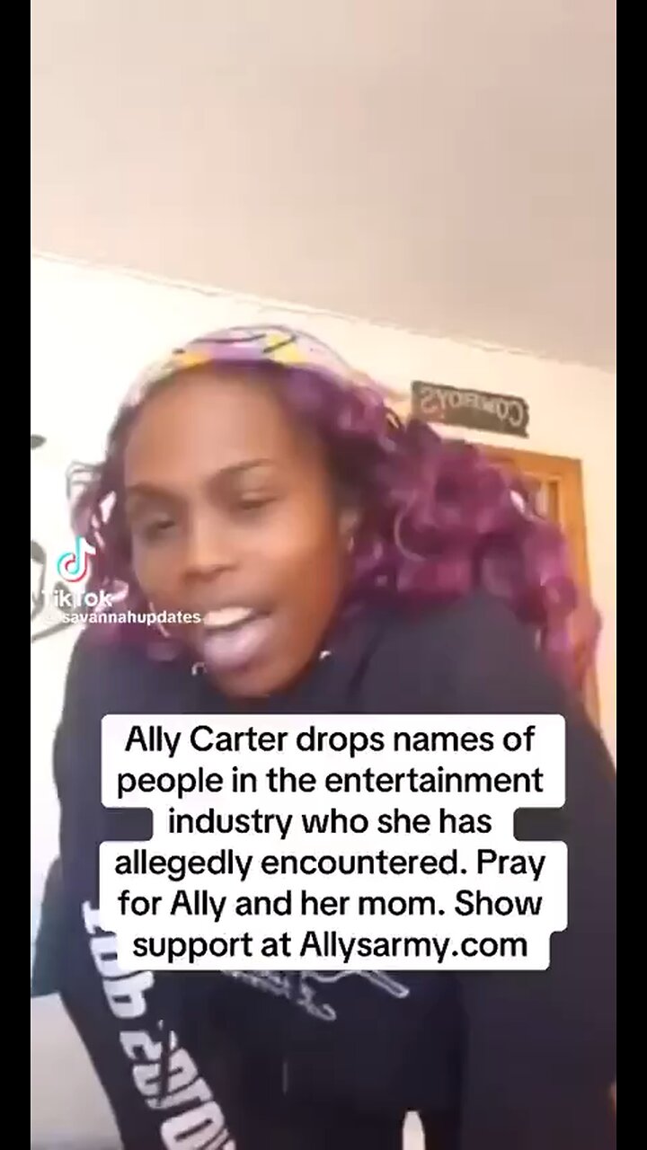💥 Ally Carter name drops some of the twisted pedophile Hollywood celebs.