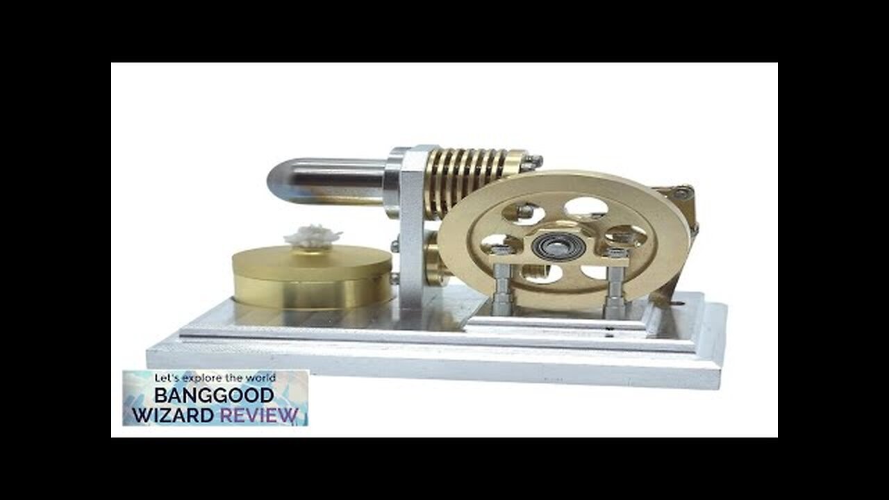 J06F Hot Horizontal Mini Stirling Engine Model Smallest Scale Science ...
