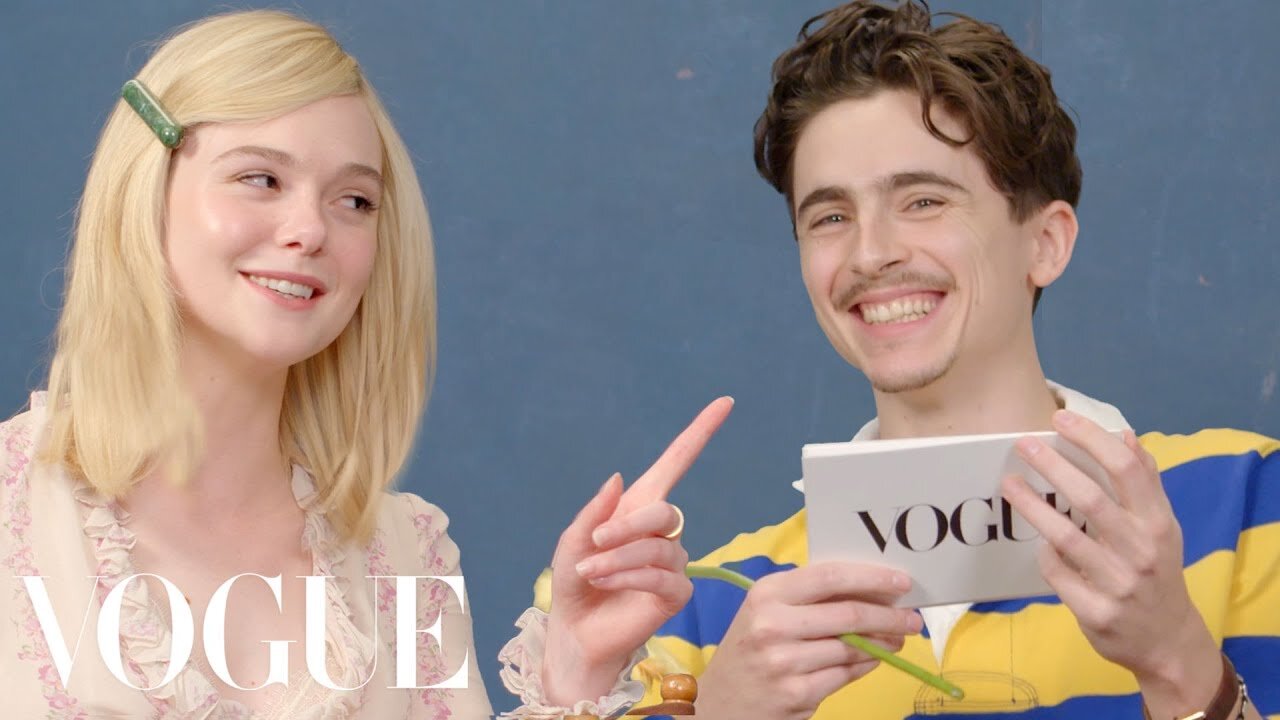 Timothée Chalamet & Elle Fanning Answer Rapid-Fire Questions | Off the ...