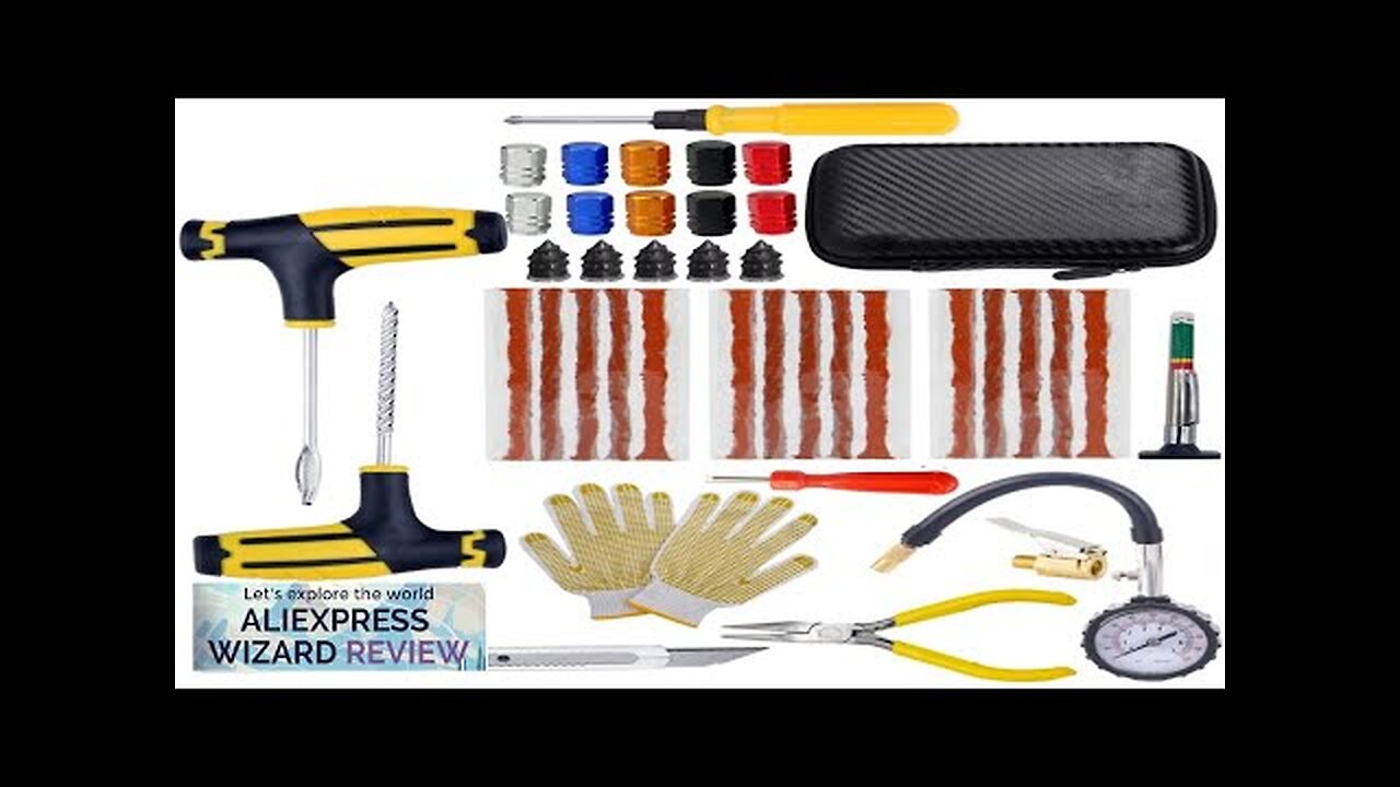 Car Tire Repair Kit Puncture Plug Tools Tyre Puncture Emergency for ...