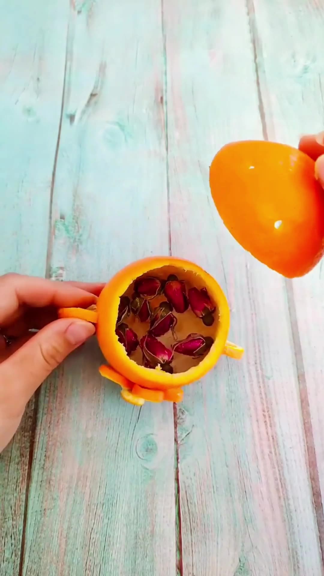 How to make Orange Peel Craft Idea