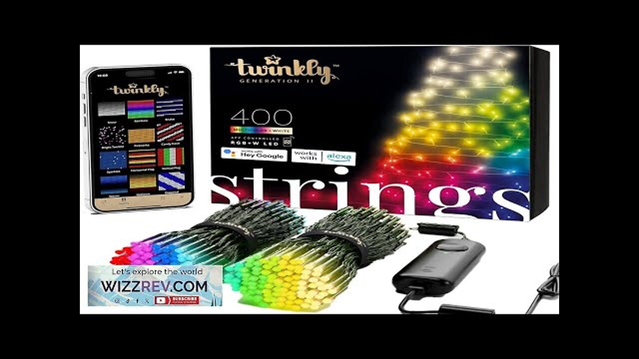Twinkly Strings 400 LED RGB+ White LED Light String in- and Outdoor Review
