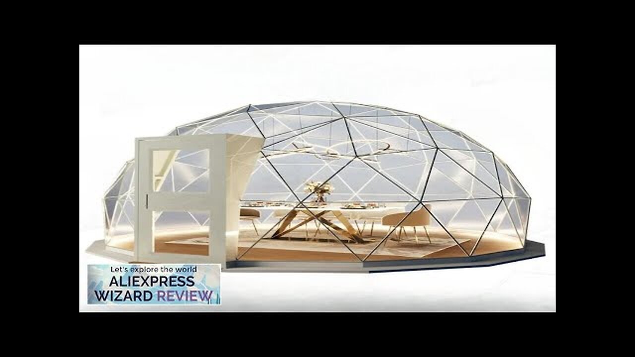 6m igloo transparent clear glamping camping geodesic desert igloo dome ...