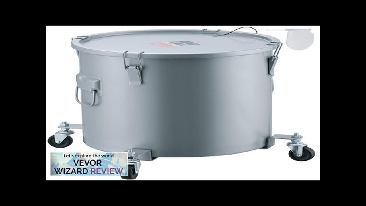 VEVOR Fryer Grease Bucket 16 Gal Oil Disposal Caddy with Caster Base Review