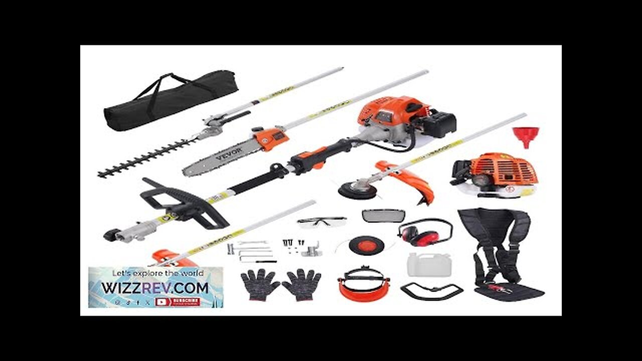 VEVOR 26CC 6-in-1 Multi-Functional Trimming Tools Gas Hedge Trimmer ...