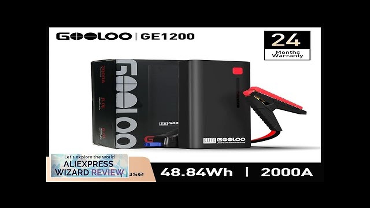 GOOLOO 12V Automotive Car Starting Device 48.84Wh Powerbank External ...