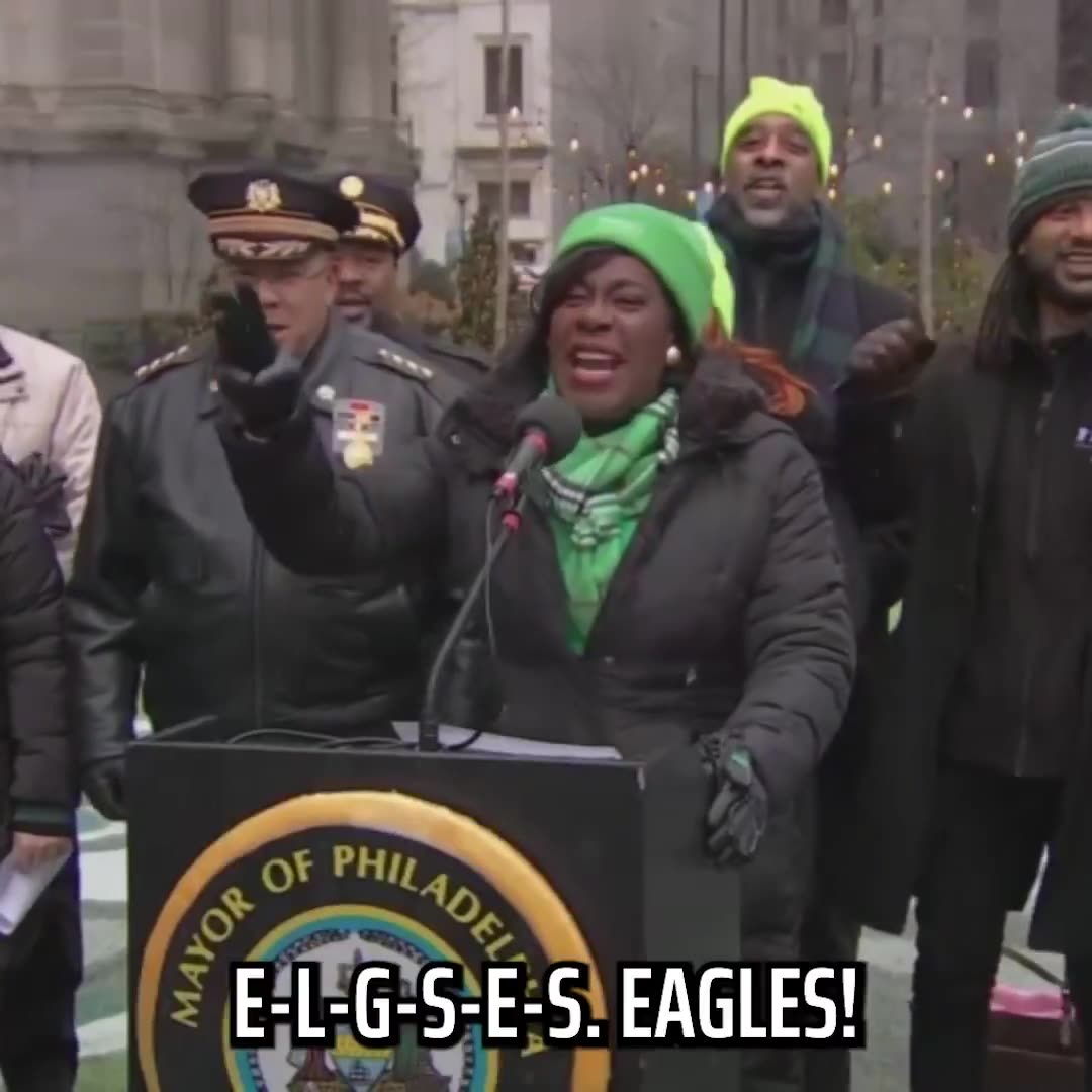 Philadelphia Mayor Cherelle Parker Butchers 'Eagles' Chant