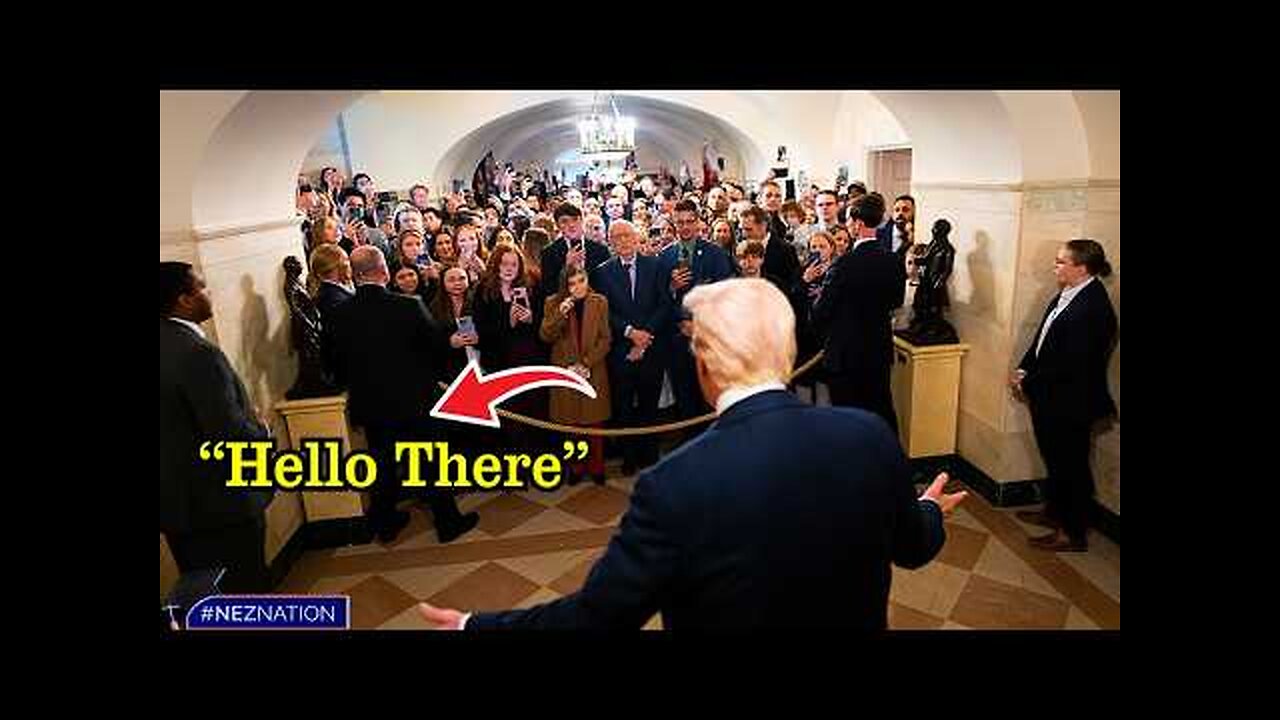 🚨MUST SEE! Trump SURPRISES White House Tour Group with Unannounced Visit