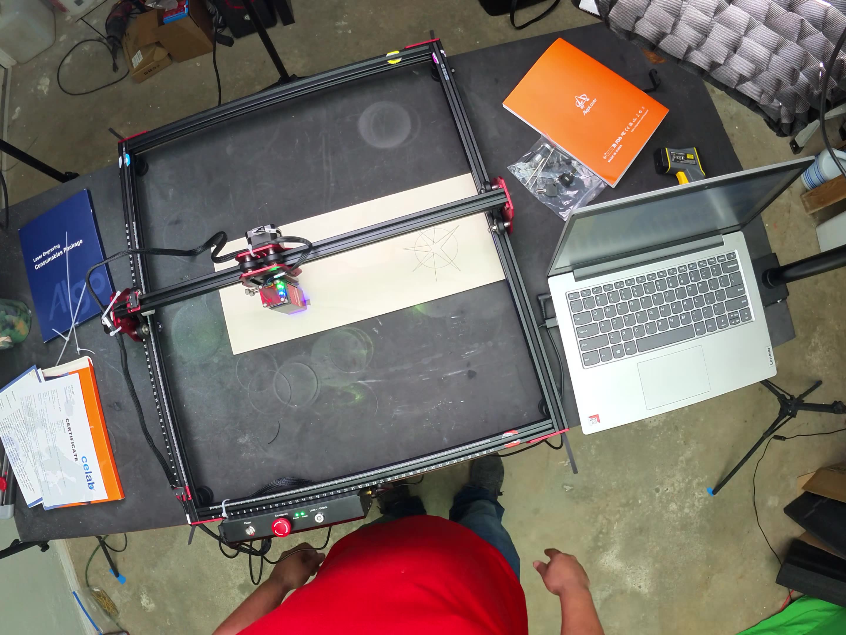 Putting Together The Algo Laser CNC Machine With My Mom