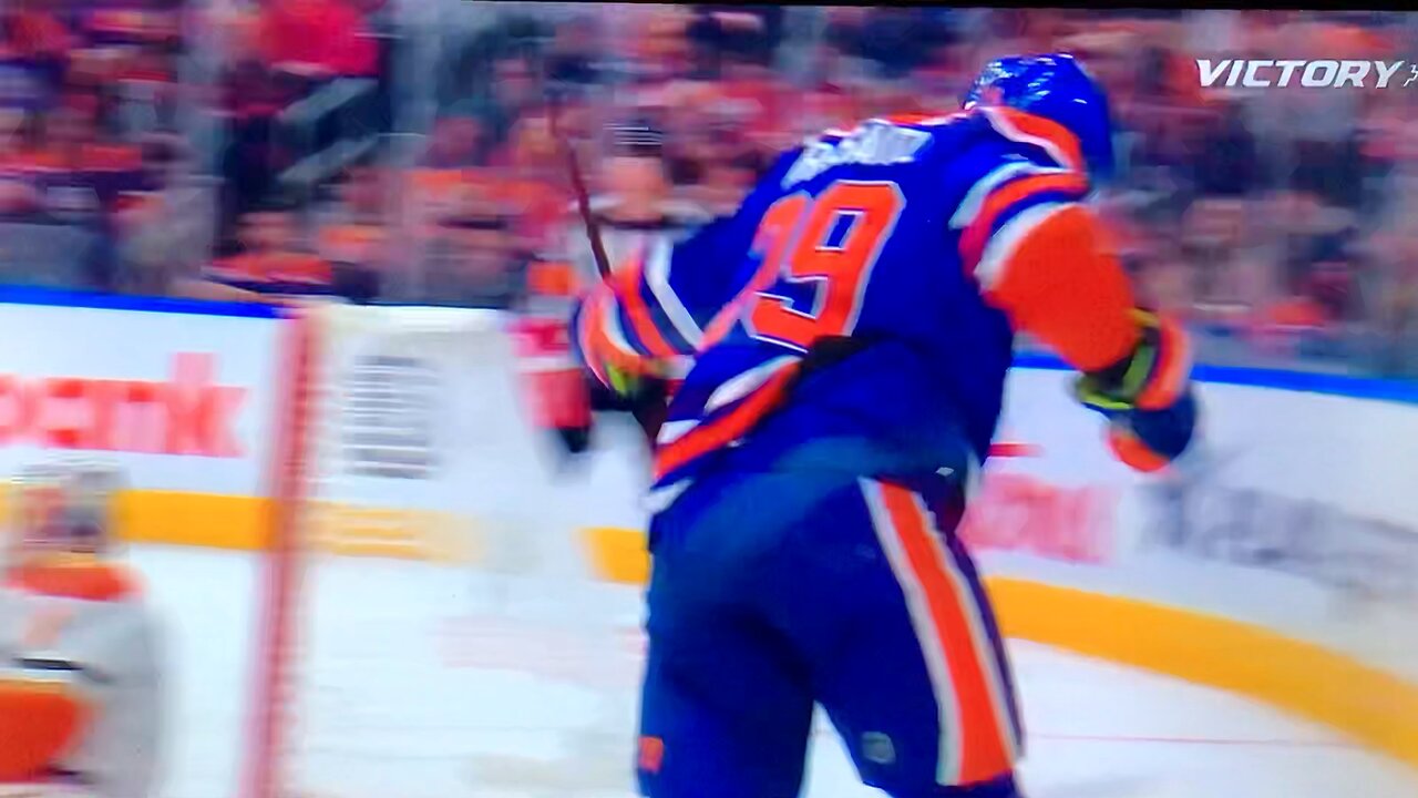 Oilers C #29 Leon Draisaitl PP🥅(45)🏒Snap-Shot Goal