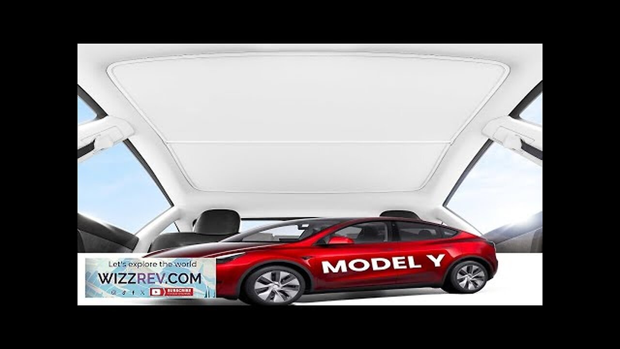REEVAA 2024 Newest Tesla Model Y Sunshade Roof No Gaps No-Sagging ...