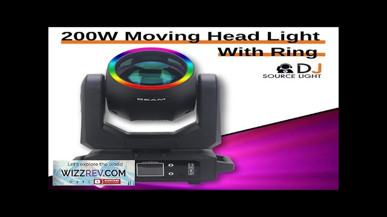 NEW LED Stage Lights Beam 200W Moving Head Light RGB 3in1 LED Review