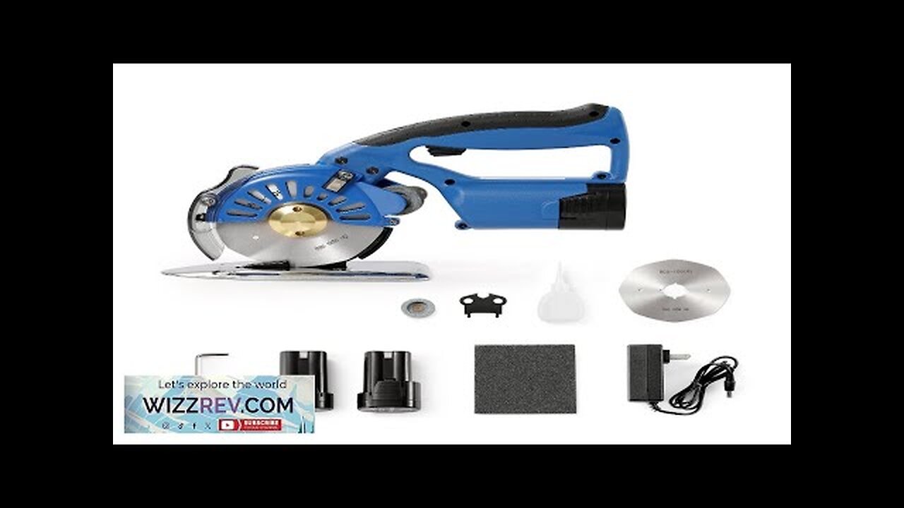 VEVOR Fabric Cutter 5-Speed Cordless Electric Rotary Fabric Cutting ...