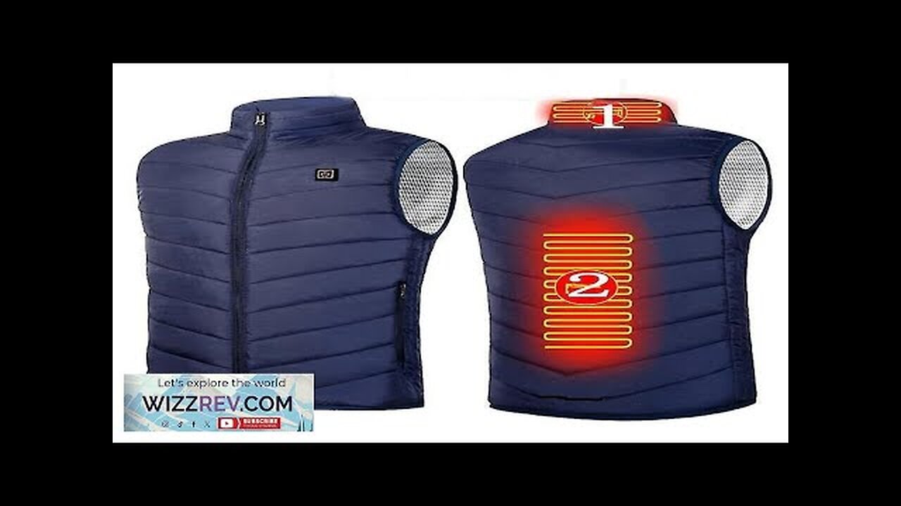 TENGOO HV-02C Heated Vest 2 Heating Zones Trible Gears Temperature ...