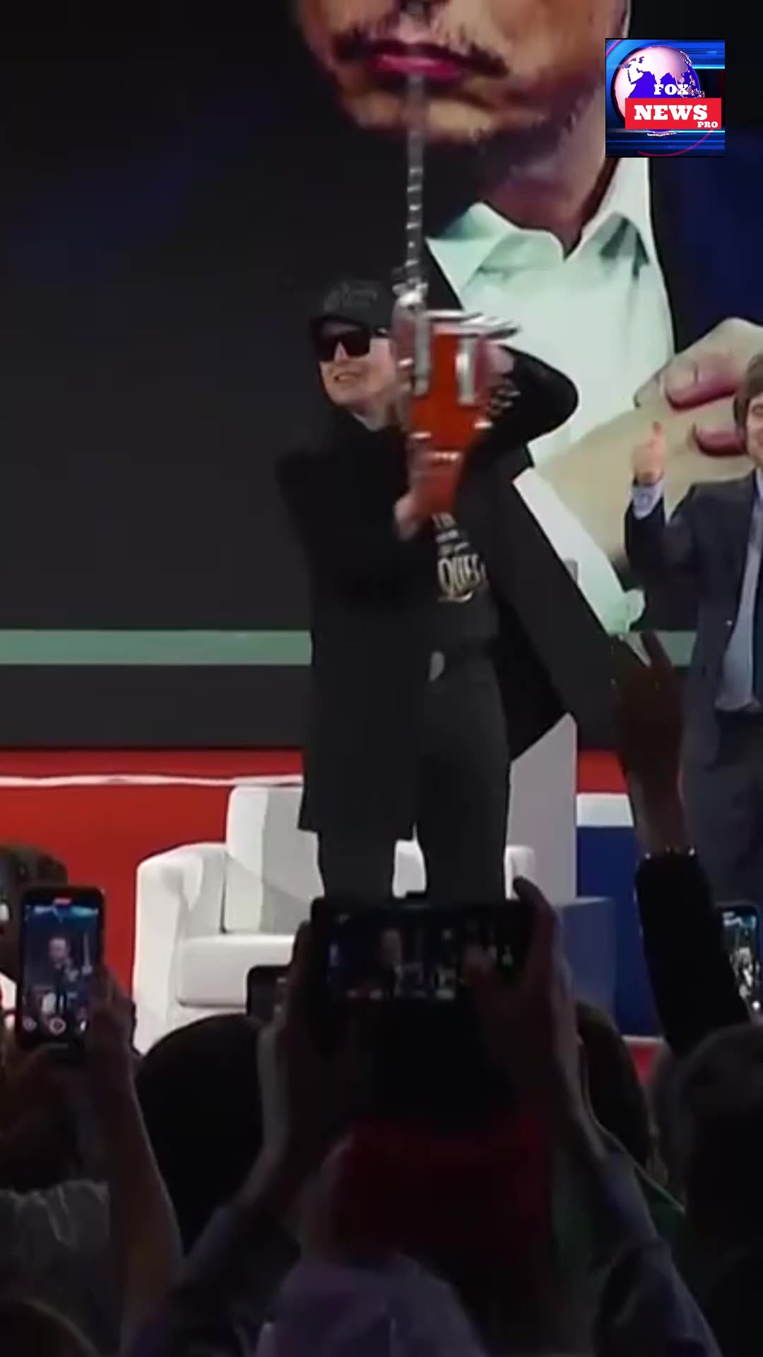 Elon Musk Brings a CHAINSAW on Stage at CPAC! 🔥😱