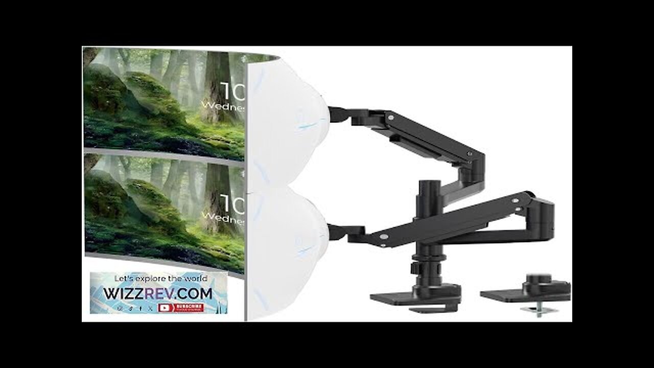 PUTORSEN 17-49 inch Premium Aluminum Heavy Duty Dual Monitor Arm for ...