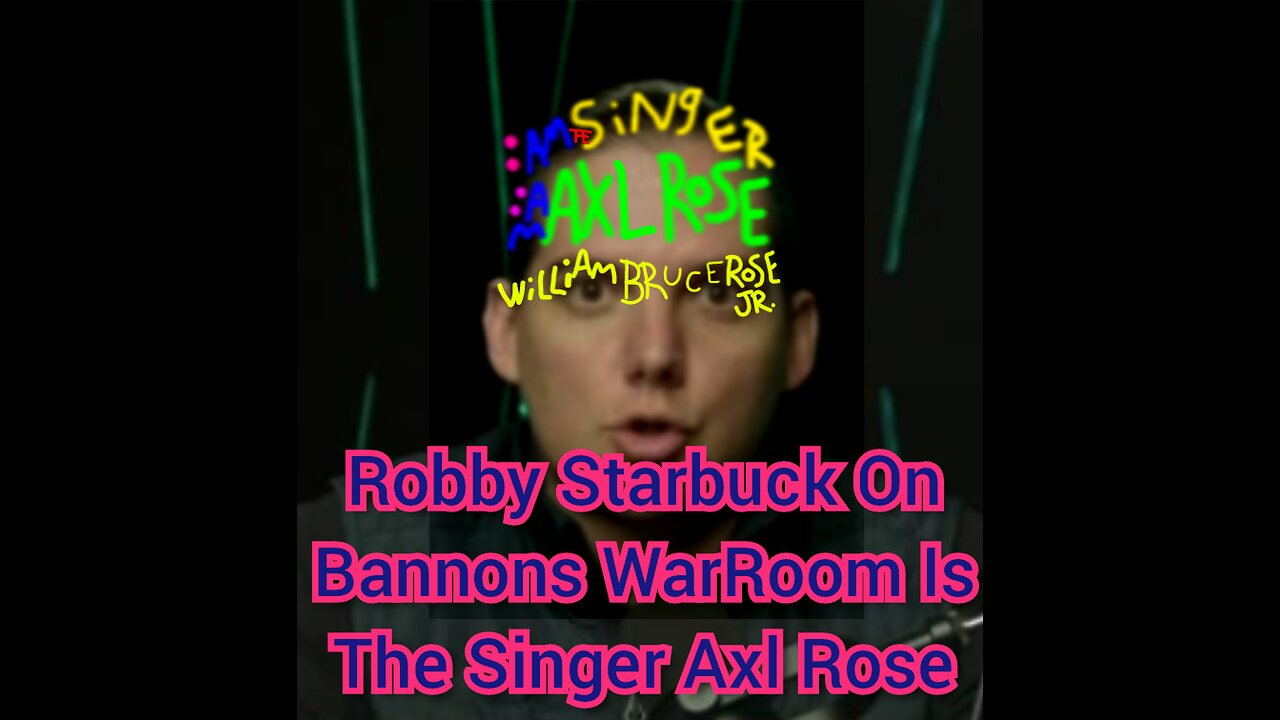 Robby Starbuck On Bannons WarRoom Is The Singer Axl Rose