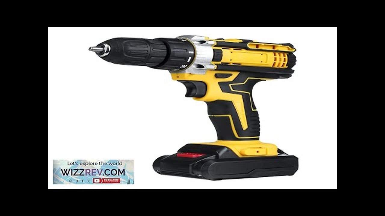 48V 2 Speed Electric Drill Li-Ion Rechargeable Power Hand Drill 18 Gear ...