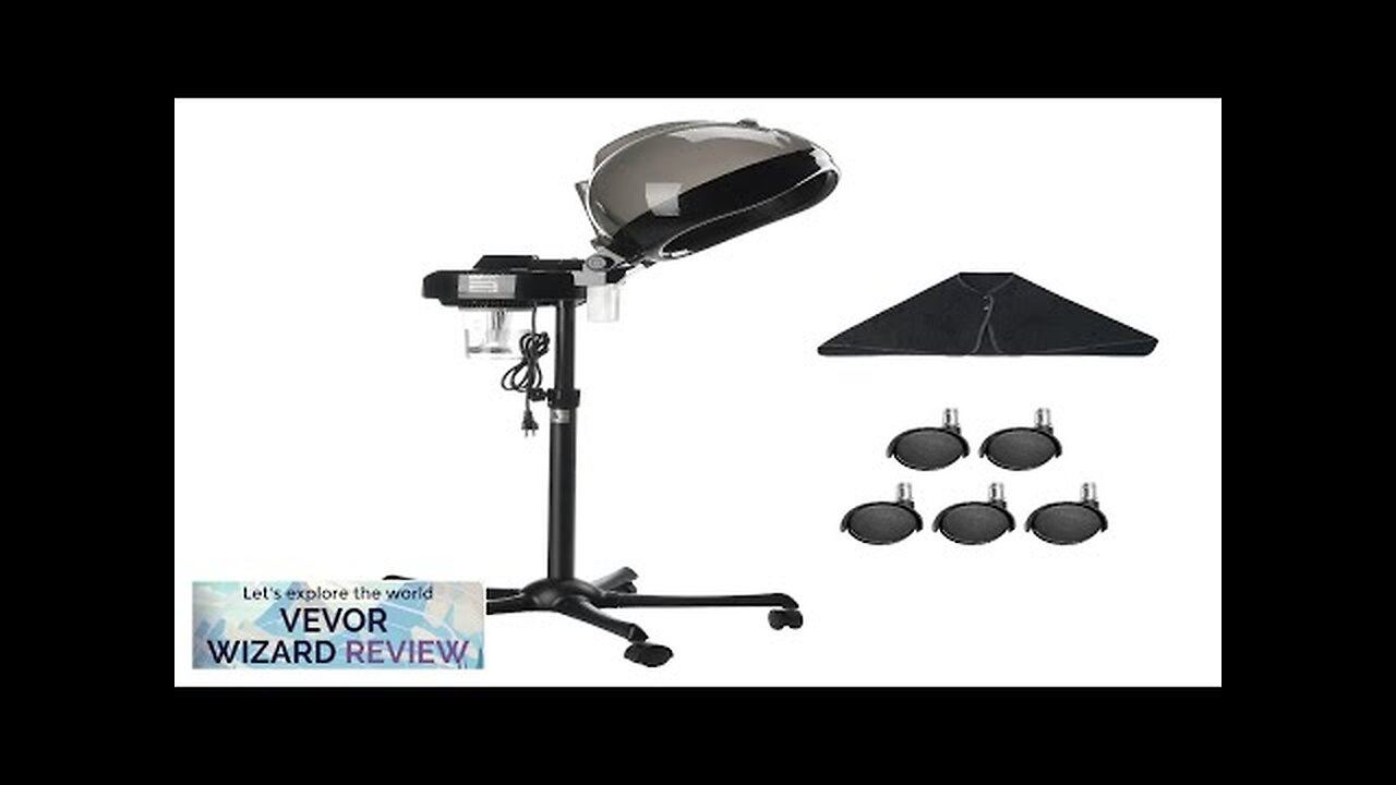 VEVOR Professional Hair Steamer for Deep Conditioning 11.81-inch Hooded ...