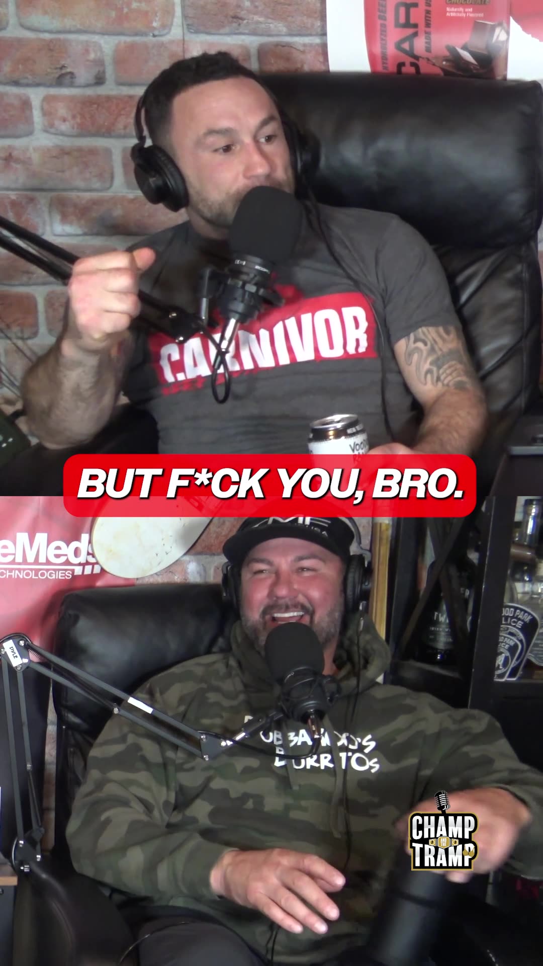 Frankie has some choice words for his buddy 🤯