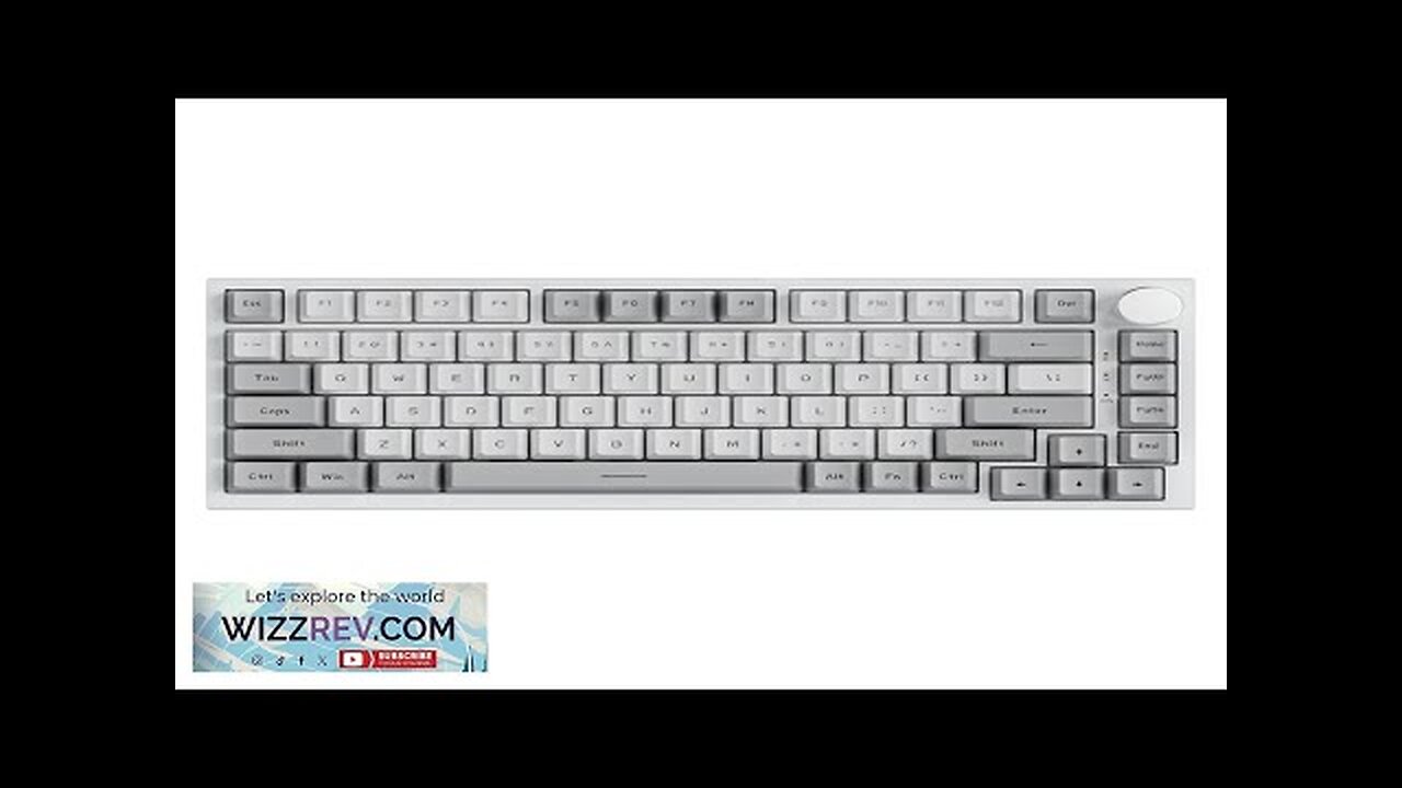 Ajazz AK820pro Display Screen Mechanical Gaming Keyboard 81-Keys+Color ...