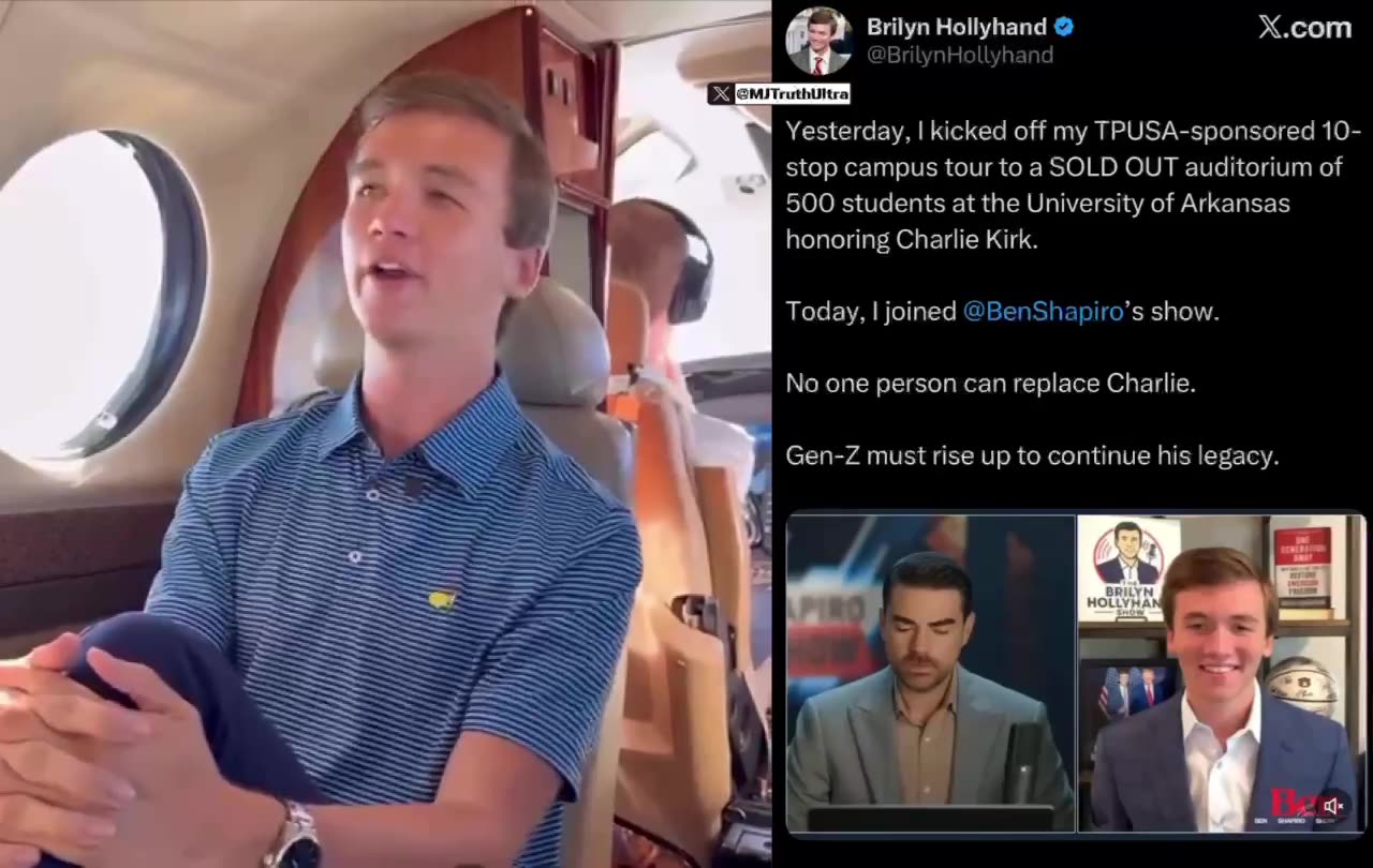 Brilyn Hollyhand: Private Jet, about to kick off my 10-Stop TPUSA ...