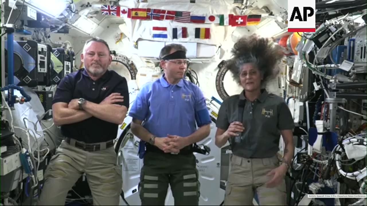 Finally, NASA's two stranded astronauts are || Ronaldo Trumpo Jr.