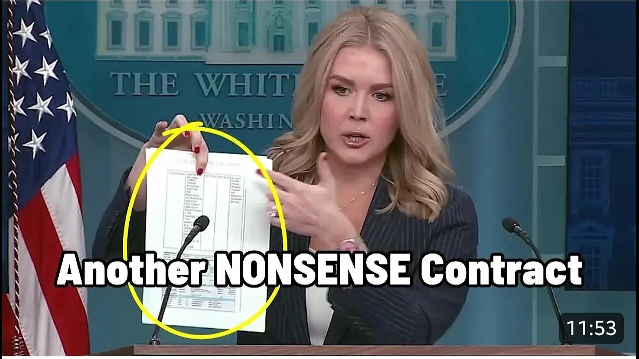 JUST IN: Trump's Press Secretary Brings Receipts On Gov't Waste Found ...