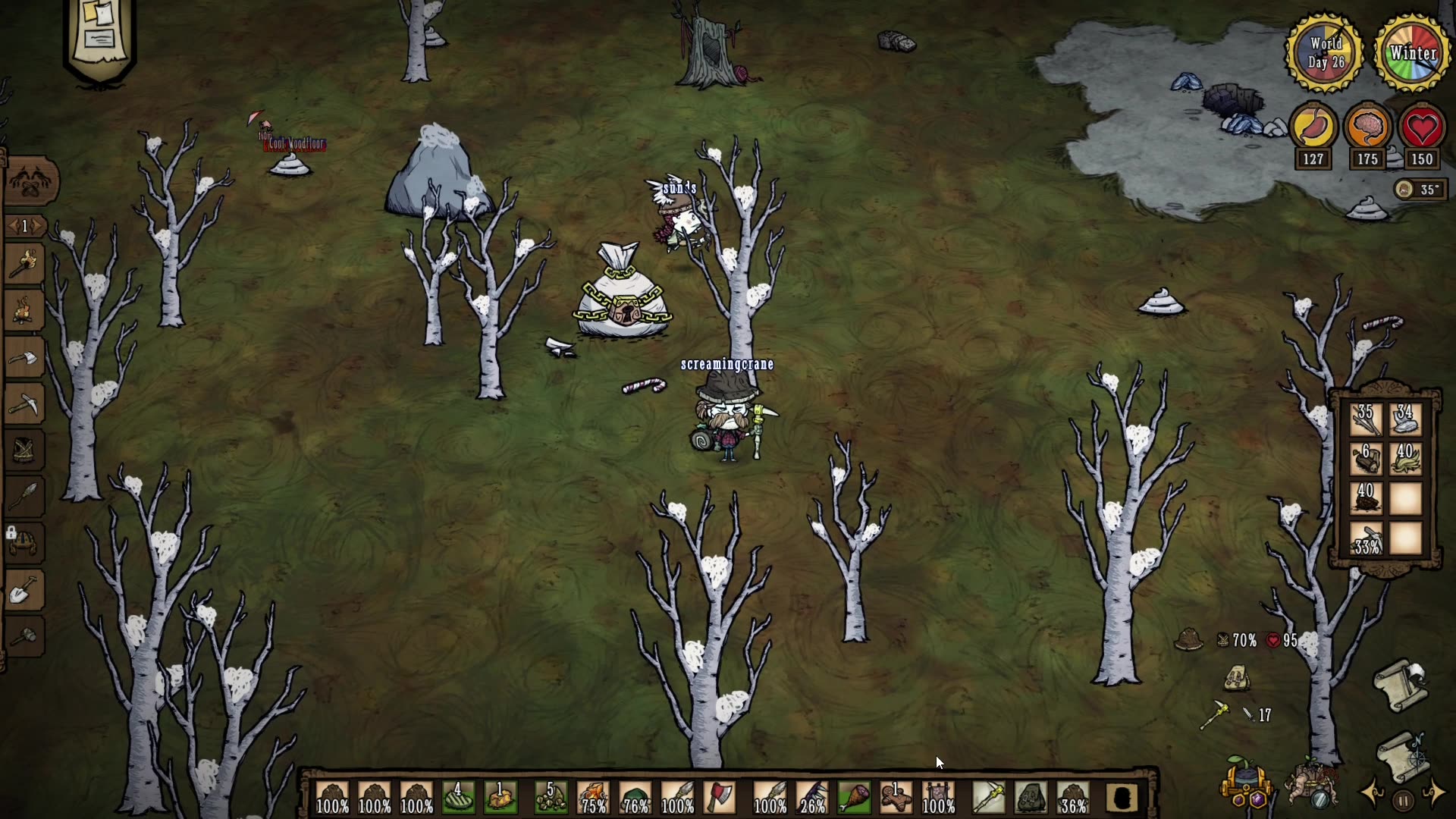 Woodie Run Into Winter Bosses Should Be Scared (Don`t Starve Together)